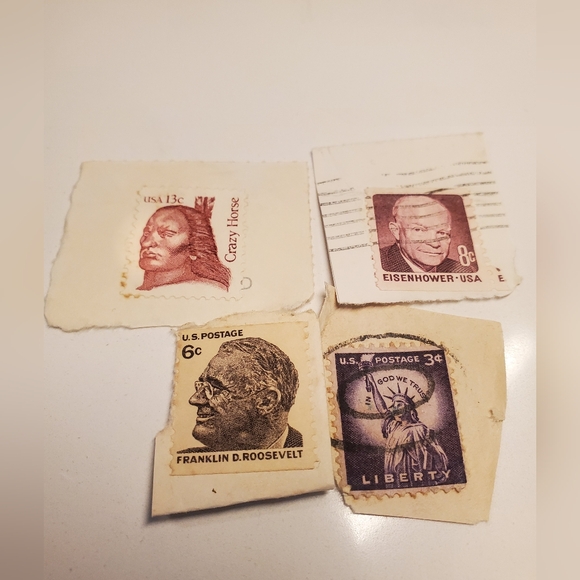 Other | Vintage Us Postage Stamps Collection Set Of 4 | Poshmark